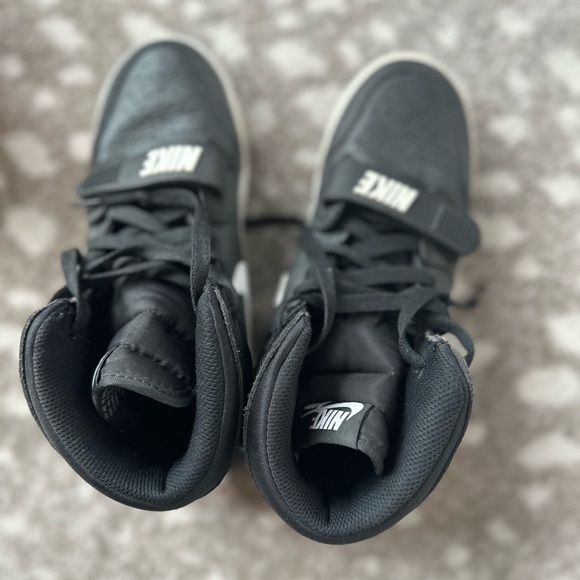 Nike | Shoes | Nike Kids Black Hightop Sneakers | Poshmark
